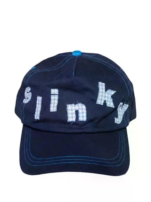 SLINKY Gingham Logo Cap - Blue