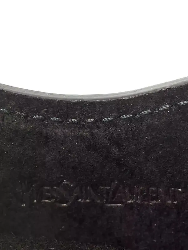 Saint Laurent Logo-embossed Leather Phone Cover