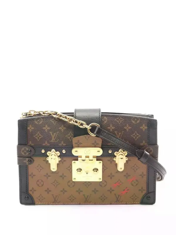 LOUIS VUITTON Trunk Monogram Reverse Canvas Clutch Bag