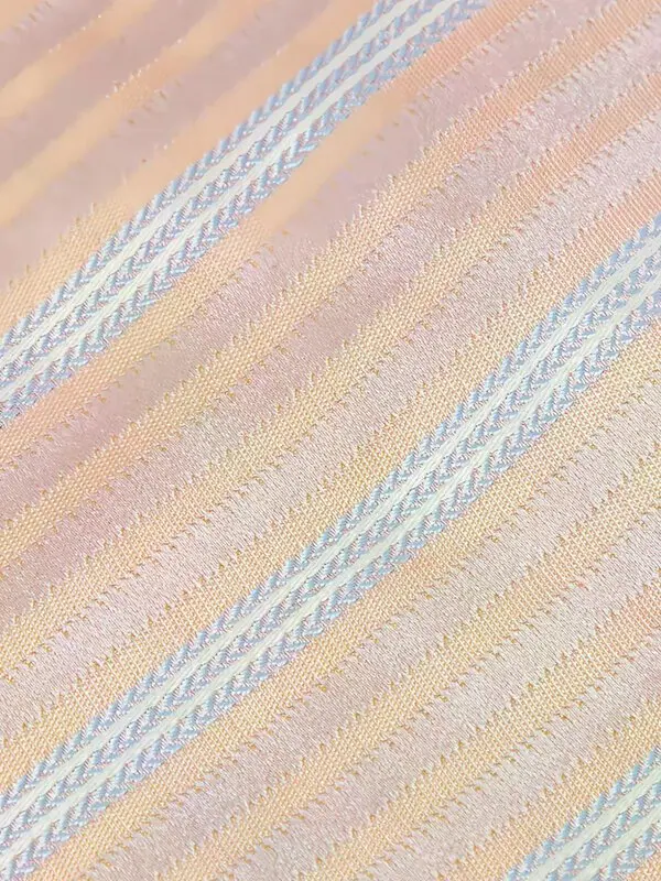 Ermenegildo Zegna Striped Silk Neck Tie - Pink