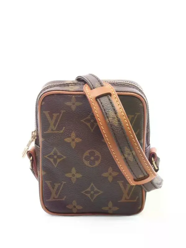 LOUIS VUITTON 1990 Mini Danube Monogram Shoulder Bag - Brown