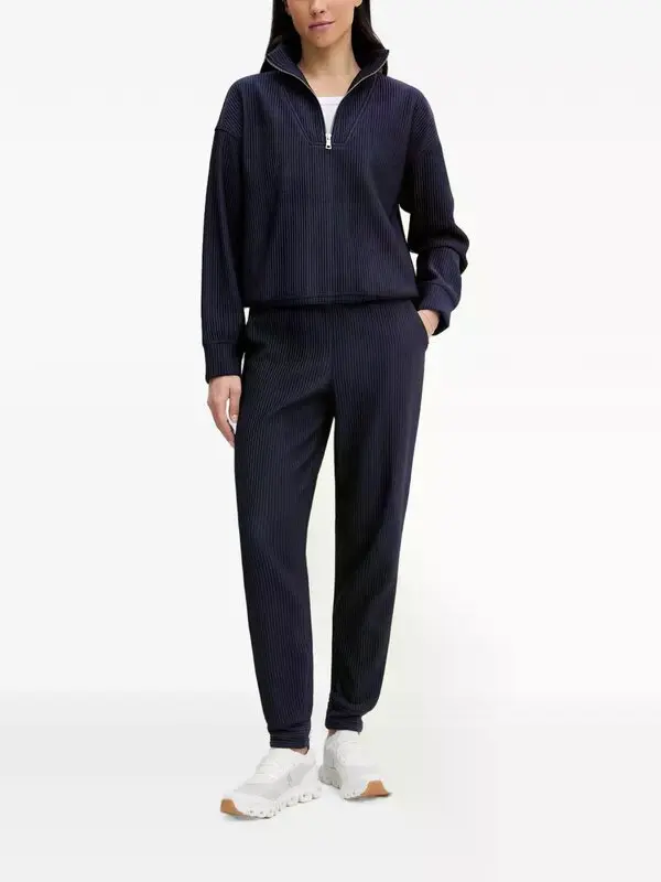 Dkny Ribbed Quarter-zip Sweatshirt