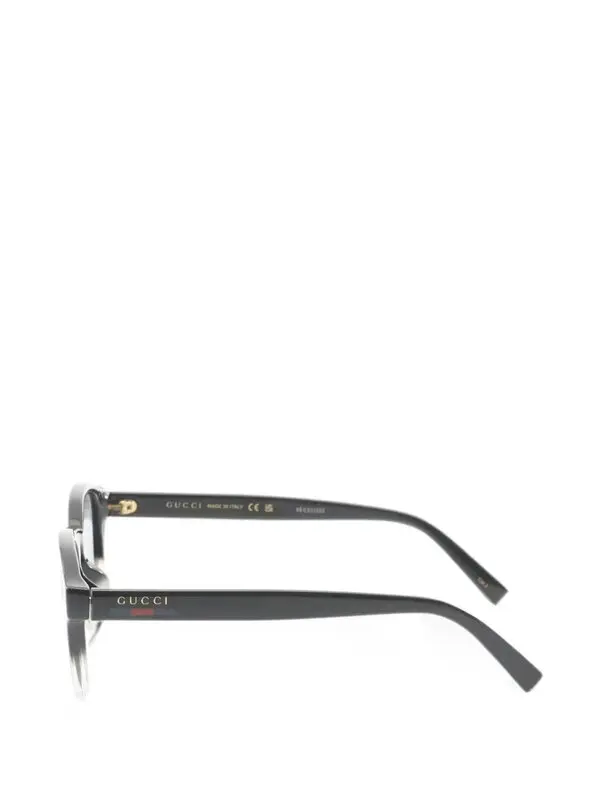 Gucci Round-frame Logo-detail Sunglasses