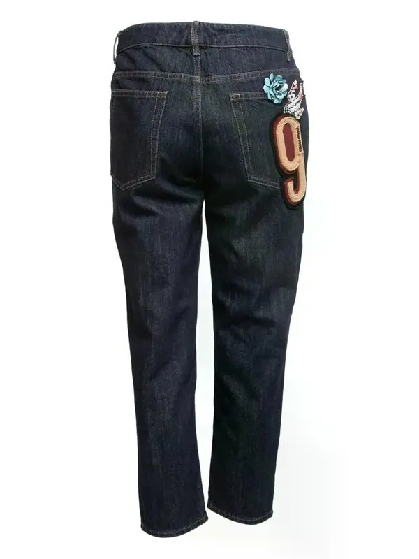 Miu Miu Patch-detail Jeans