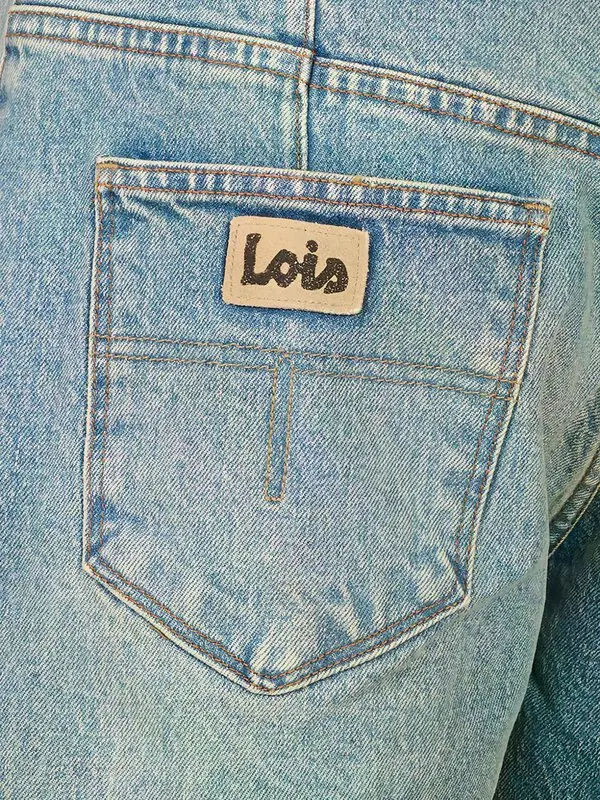 LOIS Barrel Leg Jeans With Contrast Stitching