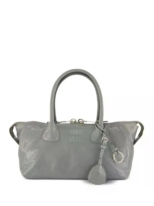 Miu Miu Logo-embossed Leather Shoulder Bag
