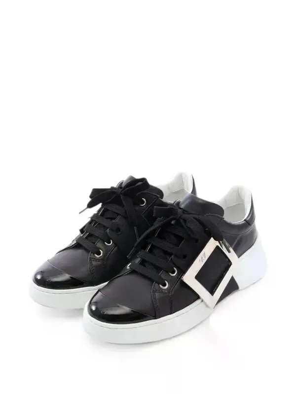 ROGER VIVIER 2010s Viv Skate Low-top Sneakers - Black