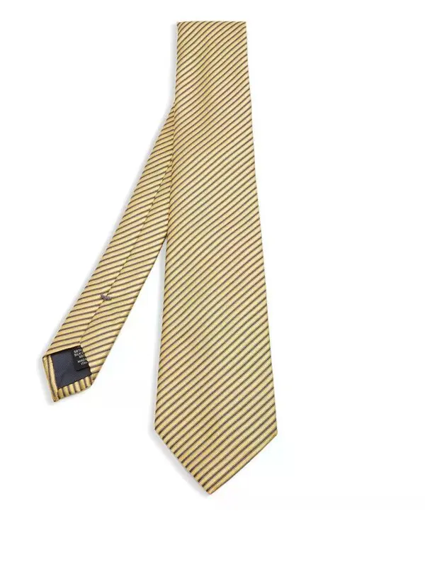 Ermenegildo Zegna Diagonal-stripe Tie - Yellow