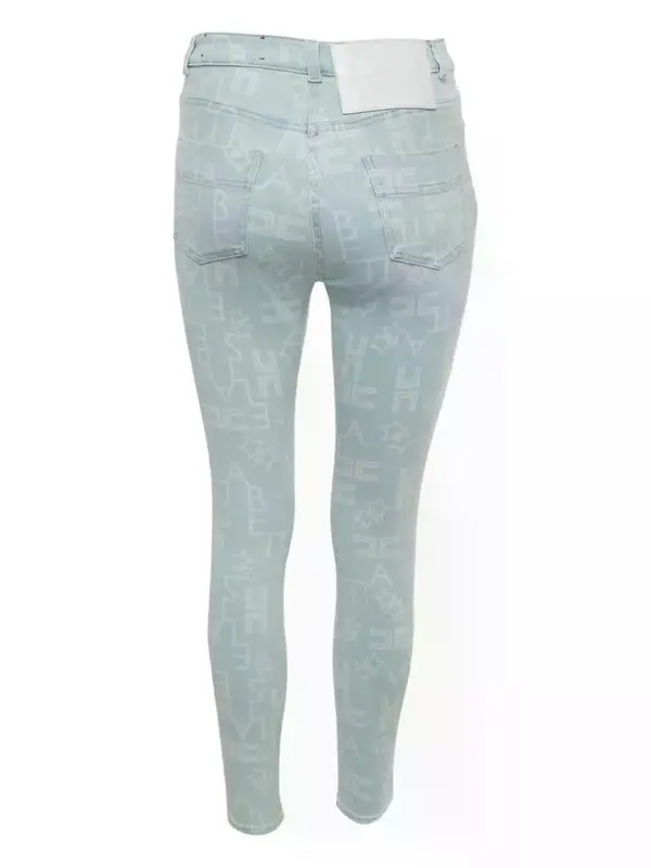 Elisabetta Franchi Monogram Skinny Jeans