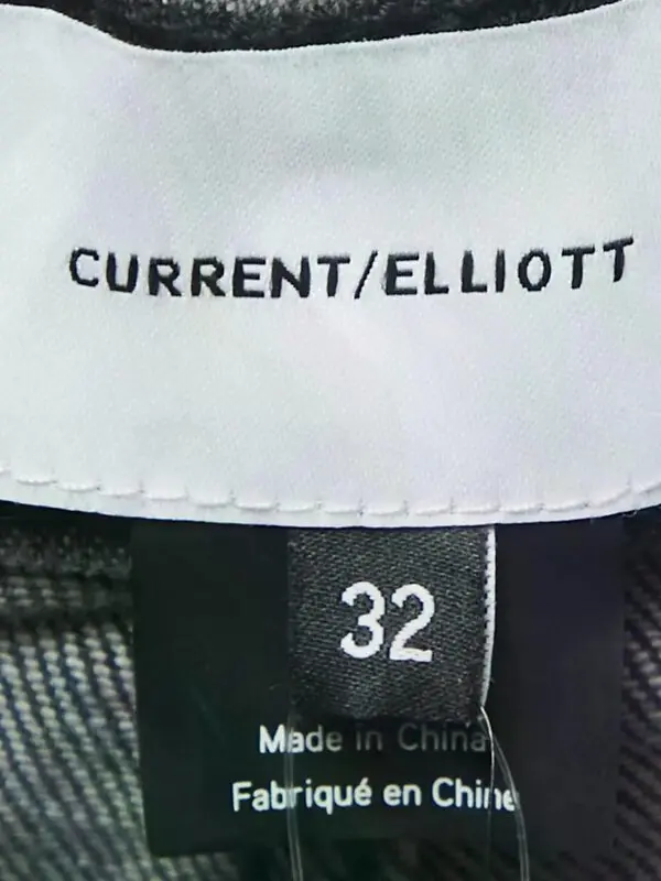 Current/Elliott Pocketed Straight Leg Jeans