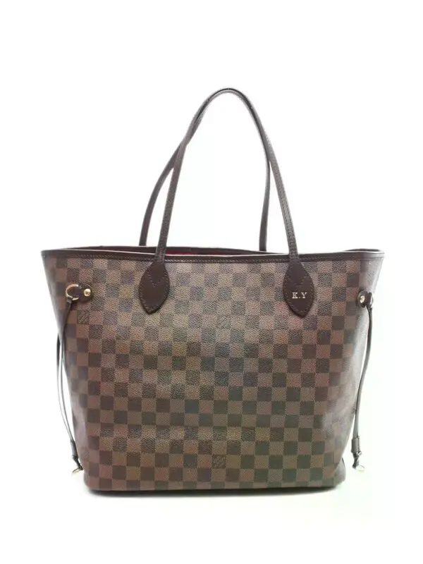 LOUIS VUITTON 2016 Mm Neverfull Damier Ebene Tote Bag