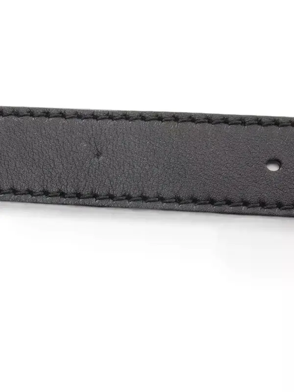 Dior 2010s Logo-buckle Leather Belt