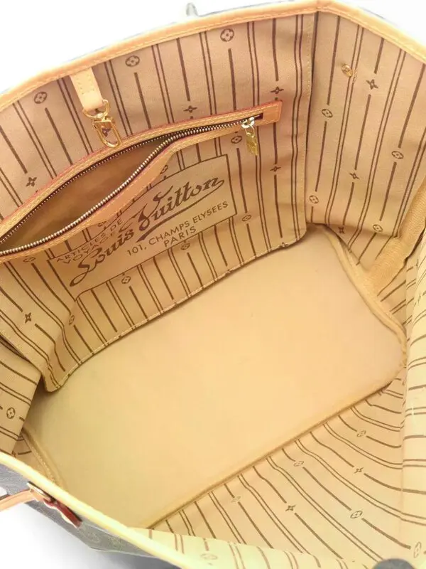 LOUIS VUITTON 2008 Mm Monogram Neverfull Tote Bag