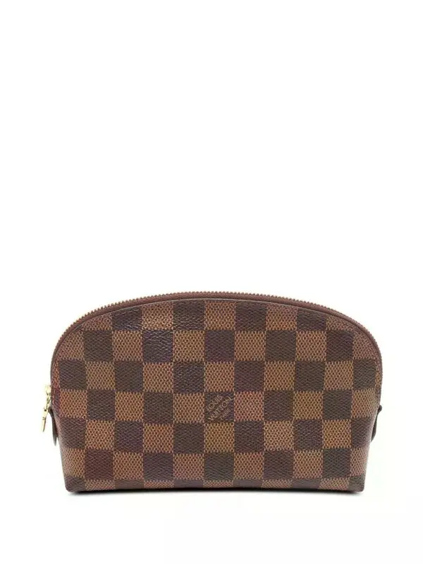 LOUIS VUITTON 2012 Damier Ebene Makeup Bag - Brown