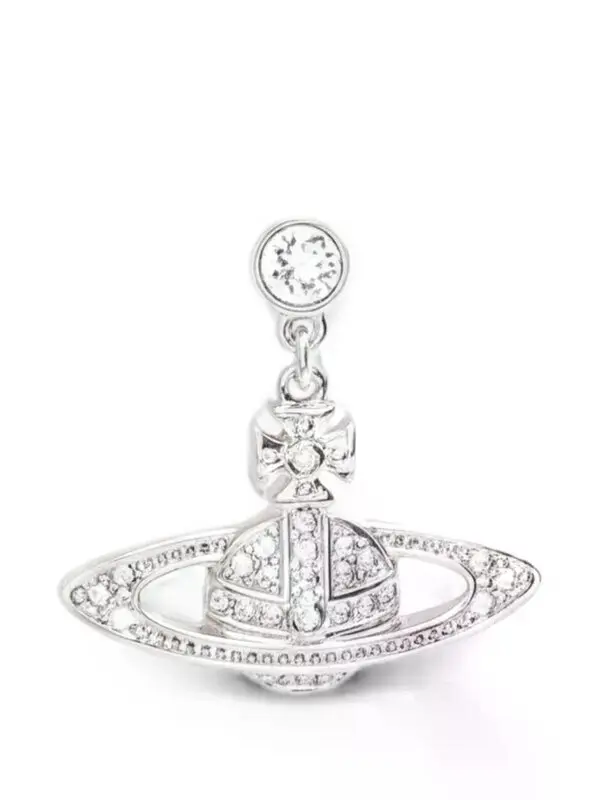 VIVIENNE WESTWOOD Mini Bas Relief Drop Earrings - Silver