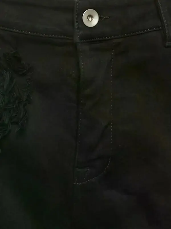 Rick Owens Frayed Detail Jeans