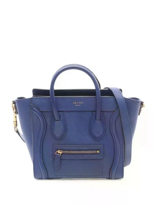 Celine Luggage Nano Cross Body Bag - Blue