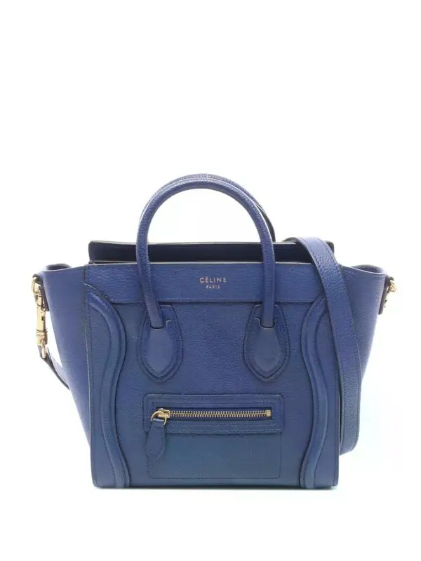 Celine Luggage Nano Cross Body Bag - Blue