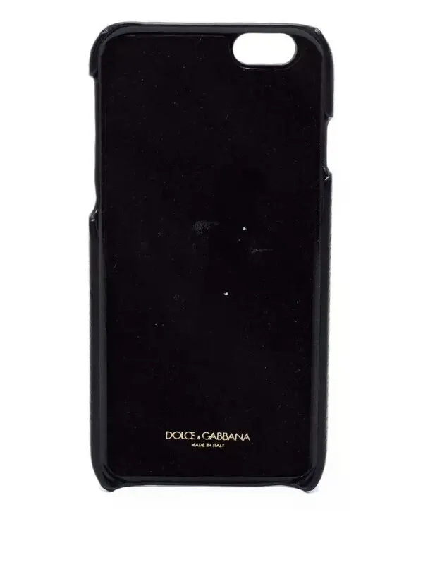 Dolce & Gabbana Leather Star-embellished Phone Case