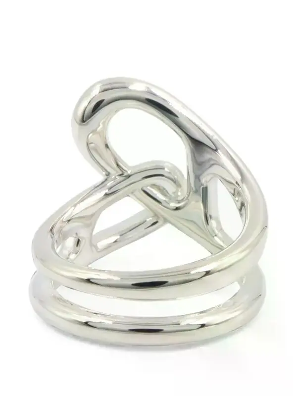 Hermès 2010s Chaîne D'ancre Punk Ring