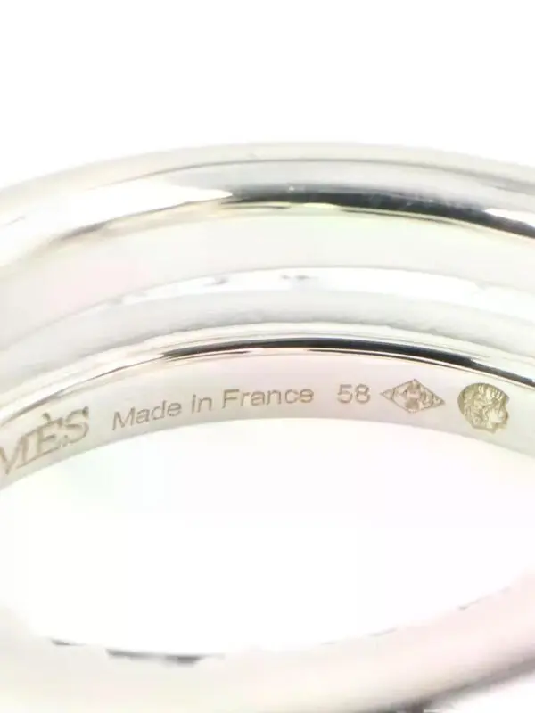 Hermès 2010s Chaîne D'ancre Punk Ring