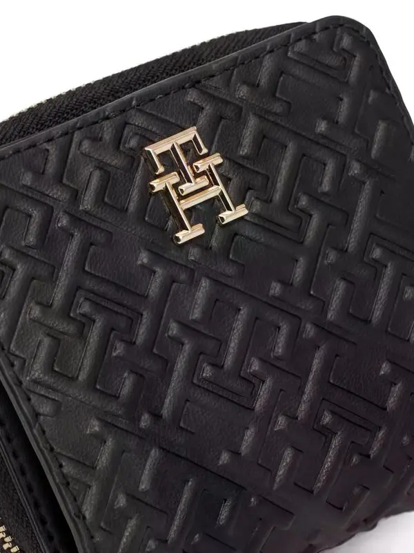 Tommy Hilfiger Monogram-embossed Zip-around Wallet