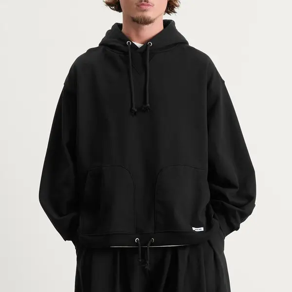 ANGLAN Double Valley Tuck Sweat Hoodie