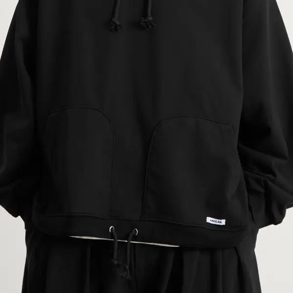 ANGLAN Double Valley Tuck Sweat Hoodie
