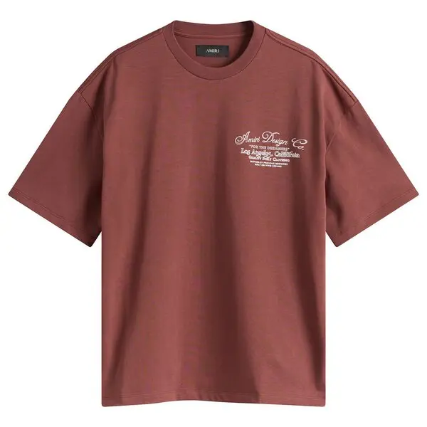 Amiri Dreamers Chain Stitch T-shirt - Brick