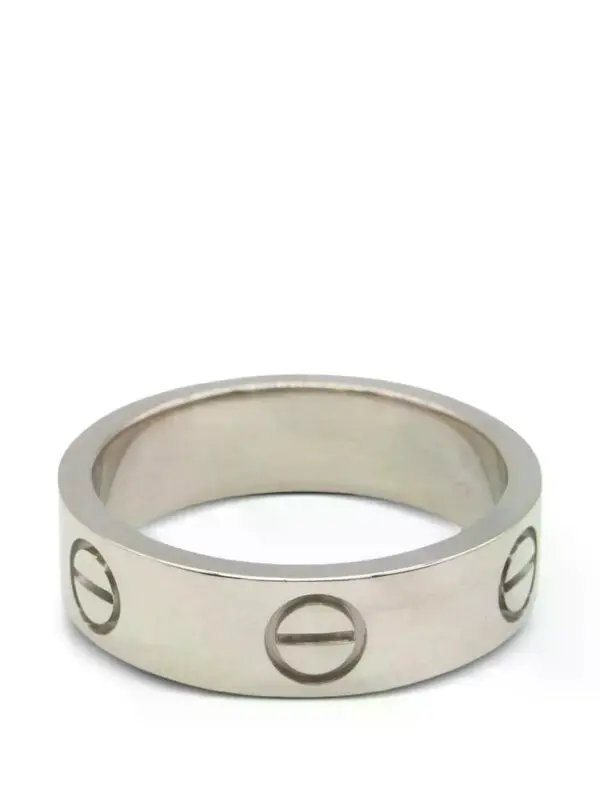Cartier 18k White Gold Love Ring - Silver