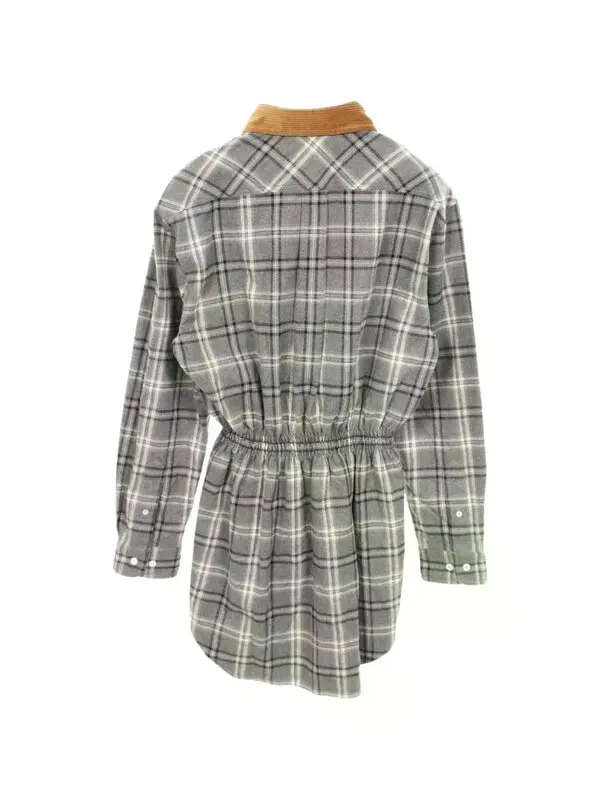 Miu Miu 2010s Check-pattern Mini Shirt Dress