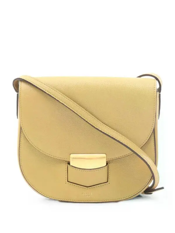 Celine Small 2010s Trotteur Cross Body Bag - Neutrals