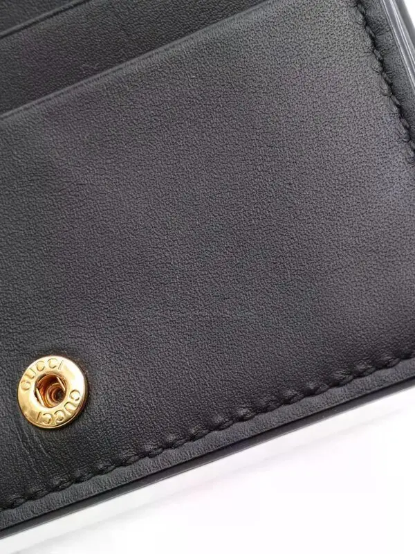 Gucci 2010s Gg Supreme Bee Bi-fold Wallet