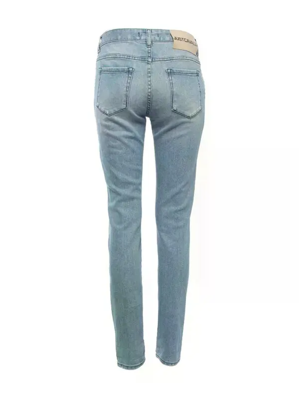 Just Cavalli Distressed Five-pocket Jeans
