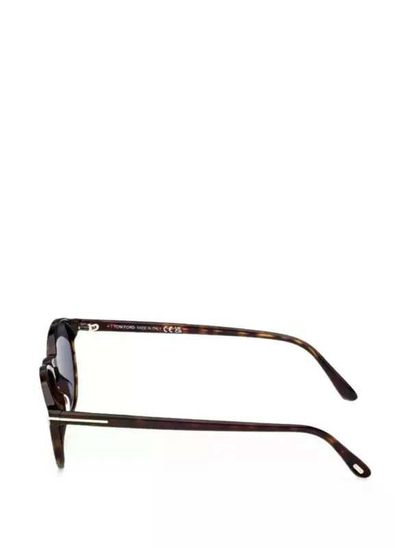 TOM FORD Prescott Oval-frame Sunglasses - Brown