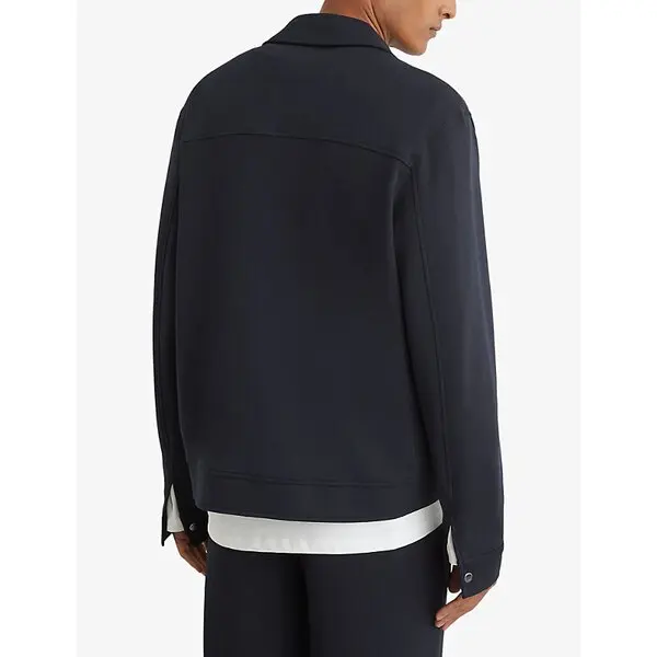 REISS Thom Twin-pocket Stretch Cotton-blend Overshirt