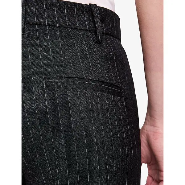 Zadig&Voltaire Panol Striped High-rise Stretch-woven Trousers