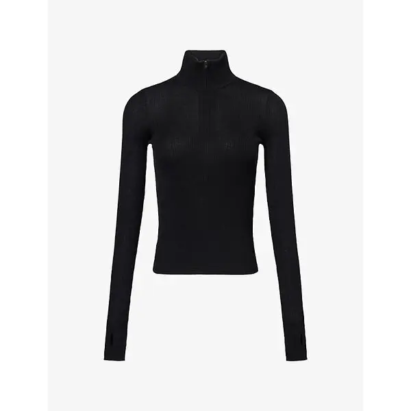 THE FRANKIE SHOP Sade Zipped Wool-blend Jumper