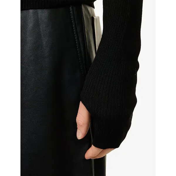 THE FRANKIE SHOP Sade Zipped Wool-blend Jumper