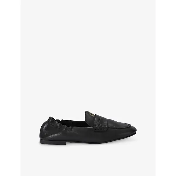 Steve Madden Newbury Leather Loafers - Black
