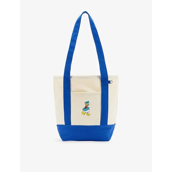 THE DISNEY STORE AT SELFRIDGES Donald Duck Cotton-canvas Tote Bag