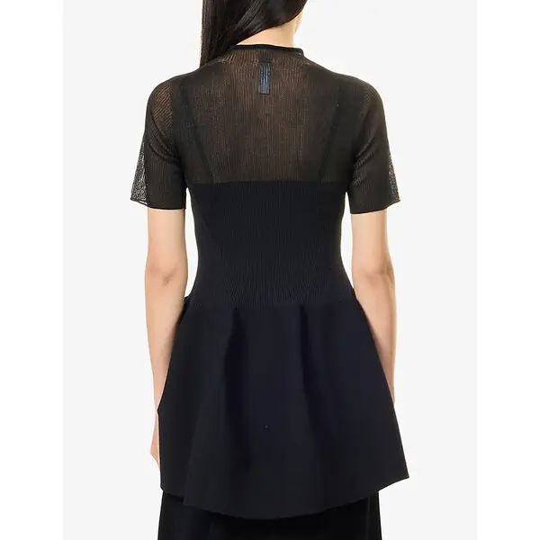 CFCL Pottery Lucent Short-sleeve Knitted Top