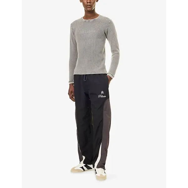 PELLADOR Waffle Crew-neck Knitted Jumper