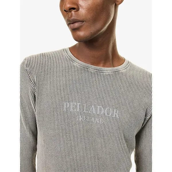 PELLADOR Waffle Crew-neck Knitted Jumper