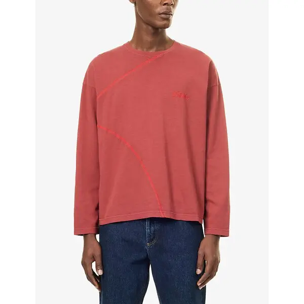 PELLADOR Overlock Long-sleeve Cotton T-shirt