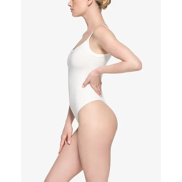 SKIMS Cotton Jersey Scoop-neck Stretch-cotton Body
