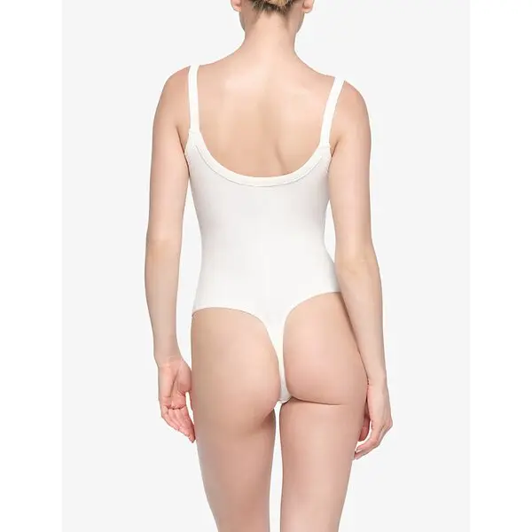 SKIMS Cotton Jersey Scoop-neck Stretch-cotton Body