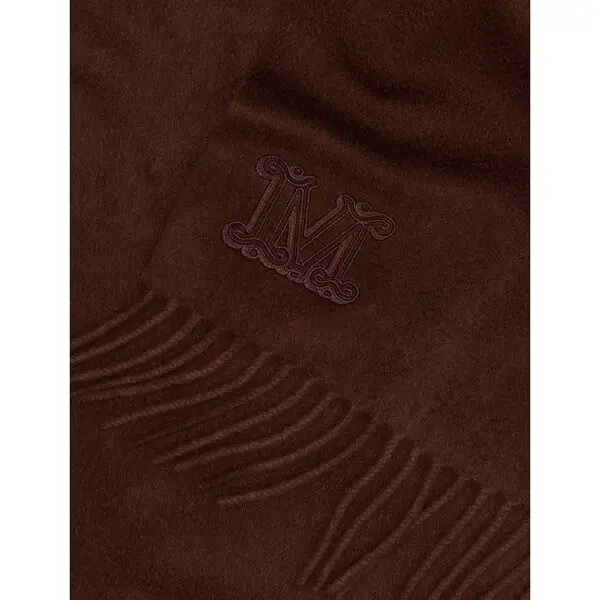 Max Mara Monogram-embroidered Cashmere Stole