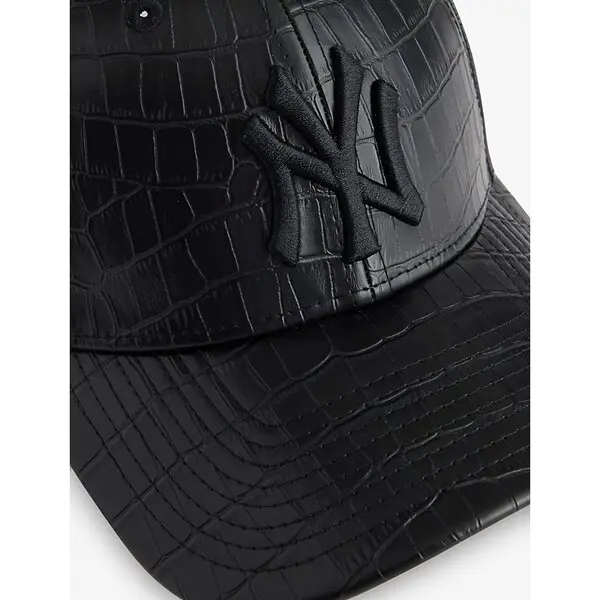 New Era 9forty New York Yankees Faux-leather Baseball Cap