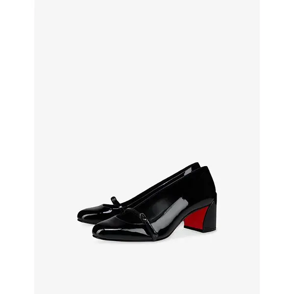 CHRISTIAN LOUBOUTIN Jane Nina 55 Patent Leather Mary Jane Pumps